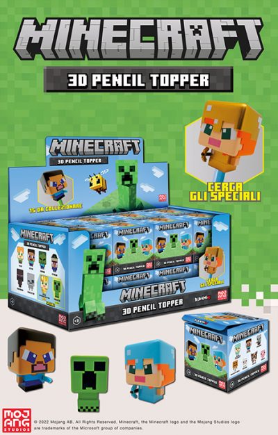 Minecraft 3D Pencil Topper – Diramix