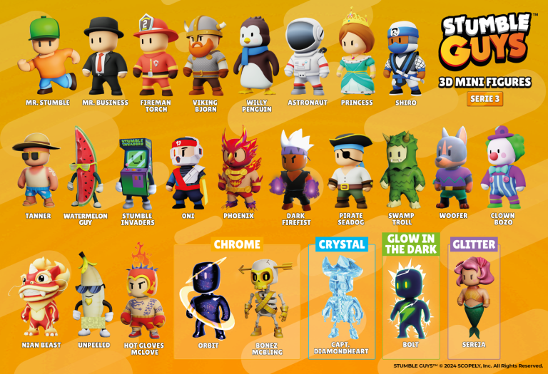 Stumble Guys 3D Mini Figures serie 3 – Diramix