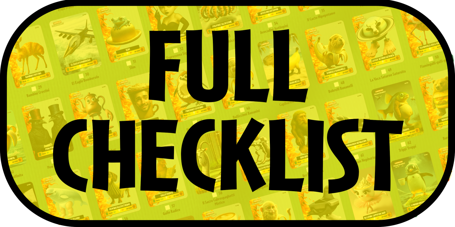 Italian Brainrot Lamincards – Diramix